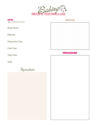 Everything Baking Planner Printable | Baking Organizer for Home Bakers ...