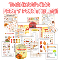 Thanksgiving Party Bundle – Faith Filled Printables